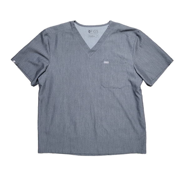 Figs | Shirts | Mens Figs Leon Three Pocket Scrub Top Graphite Grey ...